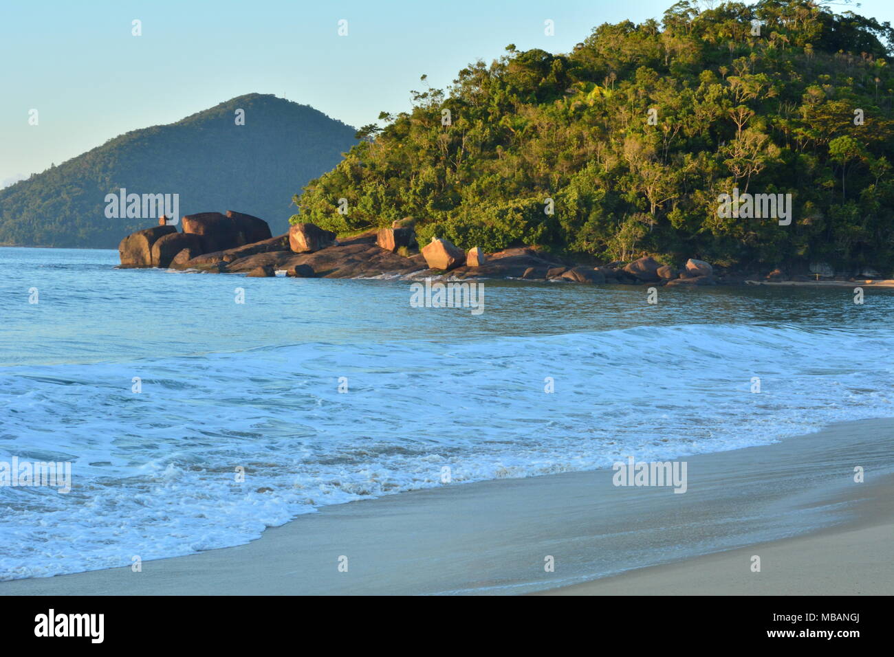 red beach in Ubatuba, Brazil Stock Photo - Alamy