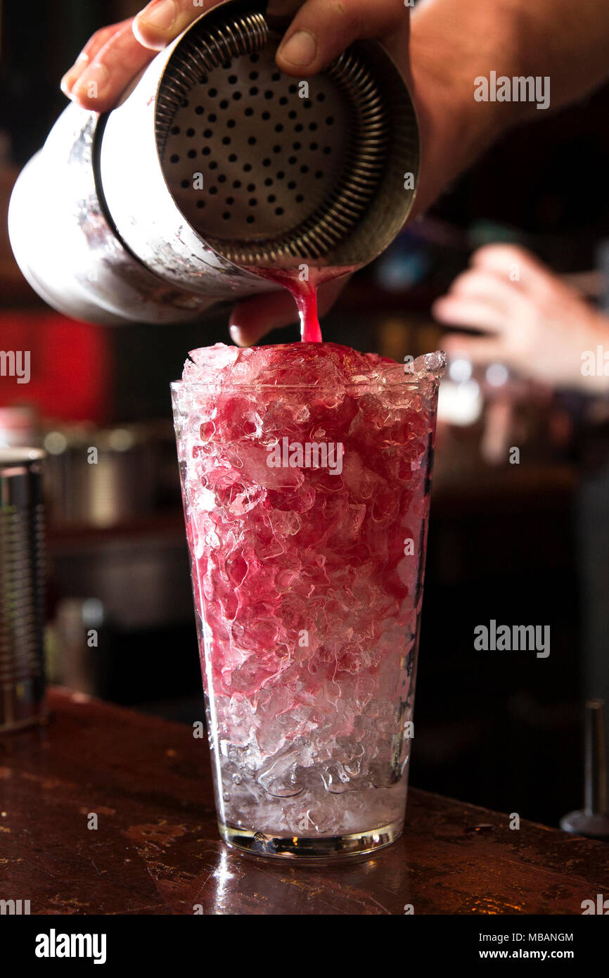 Fresh red drink pouring cocktail hi-res stock photography and images ...