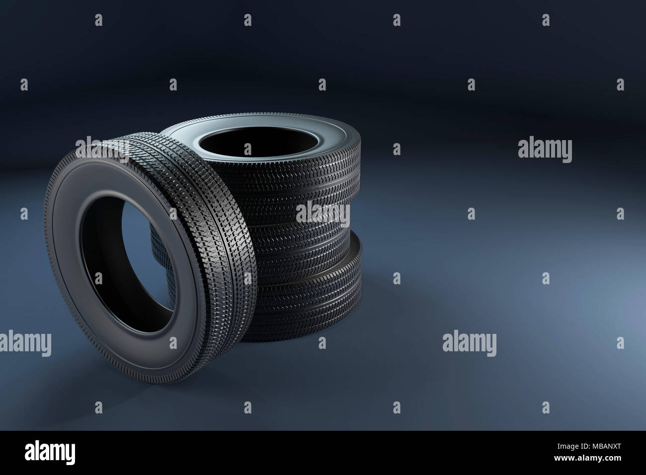Picture of the wheel tires in high resolution. 3d image Stock Photo - Alamy