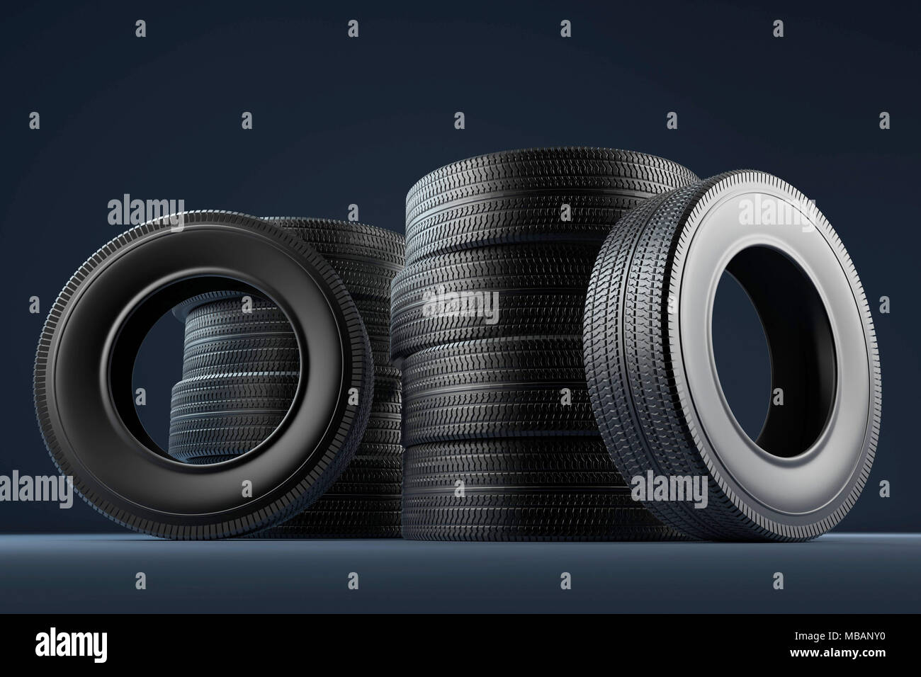 Picture of the wheel tires in high resolution. 3d image Stock Photo - Alamy