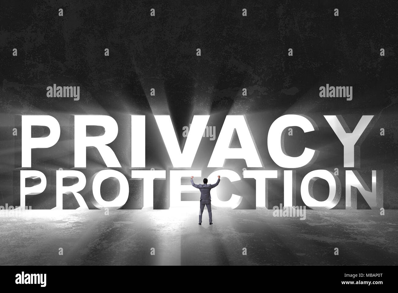 Privacy protection concept in modern IT technology Stock Photo - Alamy