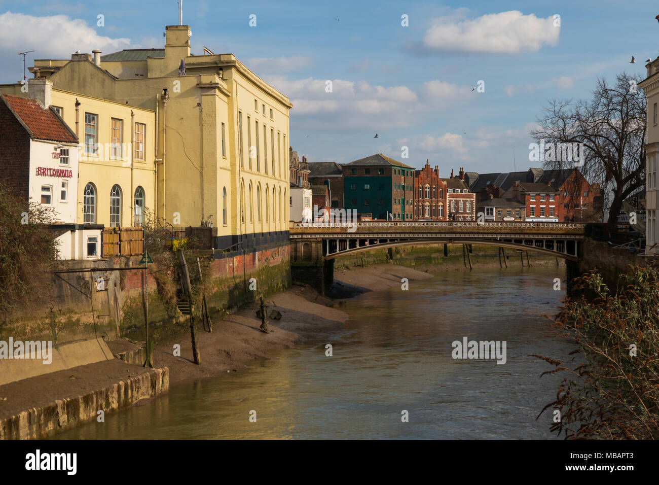 Boston town bridge and rear of assembly rooms and britannia hi-res ...