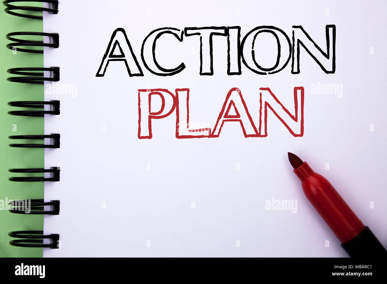 Handwriting text Action Plan. Concept meaning Strategy Operational ...