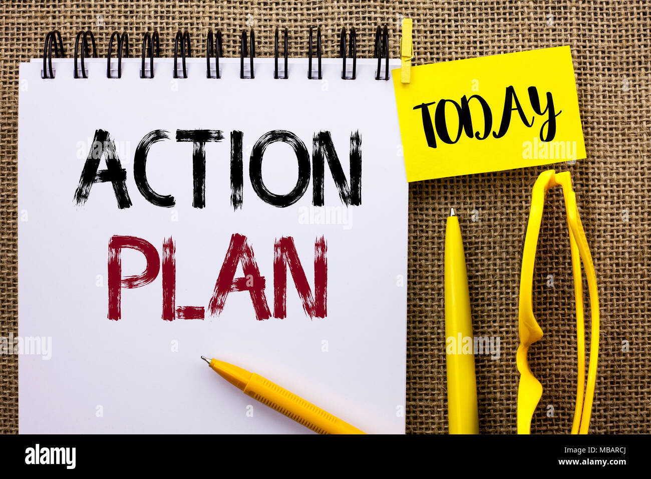 Handwriting text Action Plan. Concept meaning Strategy Operational ...