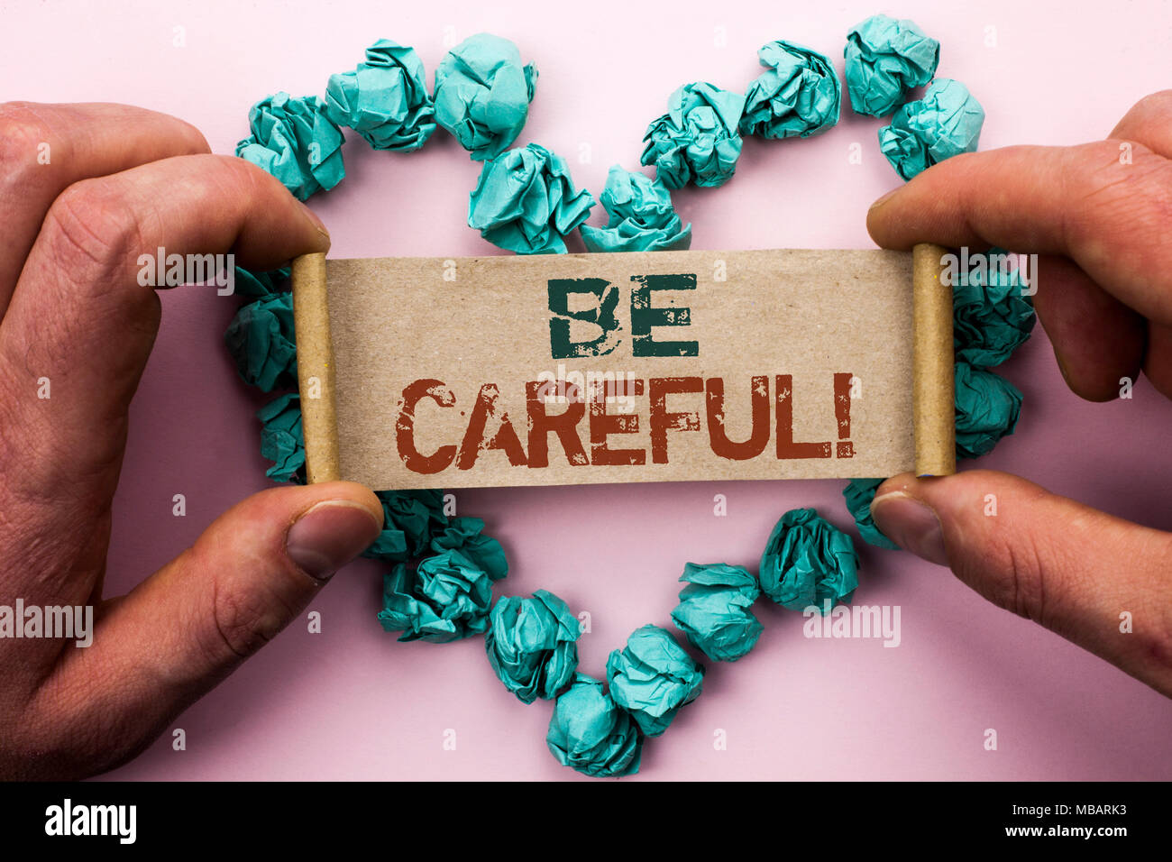 Word writing text Be Careful. Business concept for Caution Warning ...