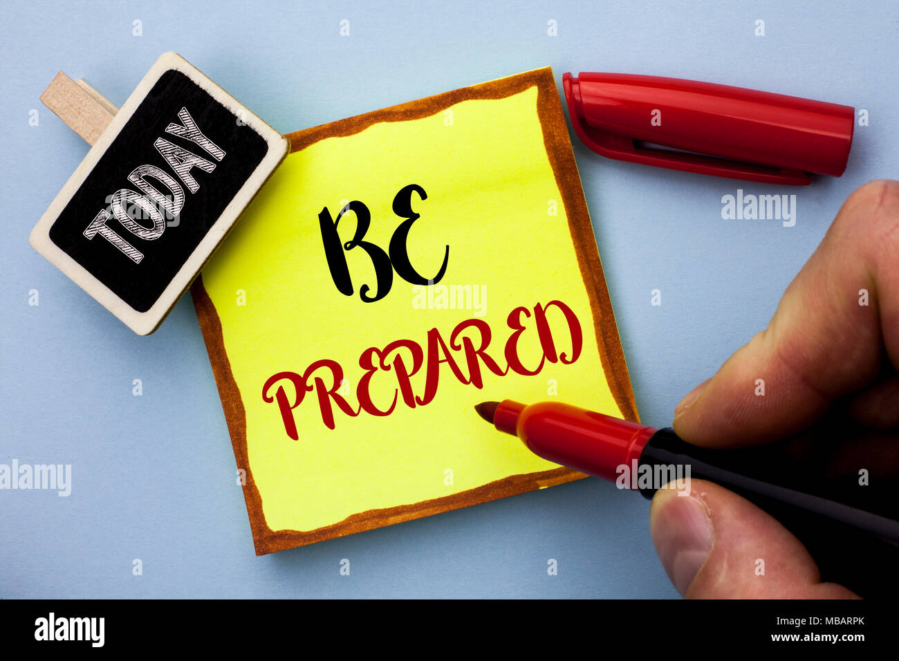 Word writing text Be Prepared. Business concept for Preparedness ...