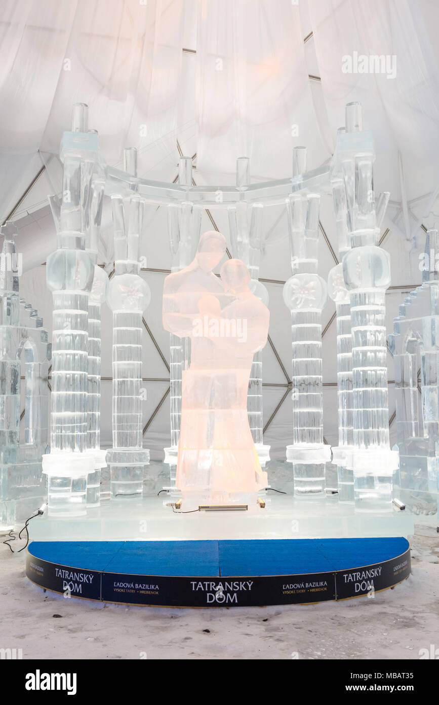 HREBIENOK, SLOVAKIA - APR 7, 2018: Unique Tatra Temple made of 190 tons ...