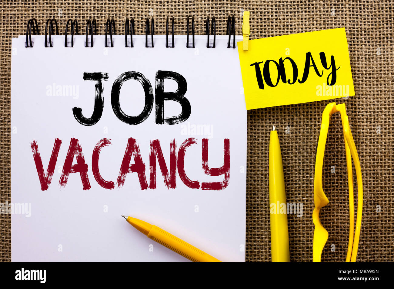 Handwriting text Job Vacancy. Concept meaning Work Career Vacant ...