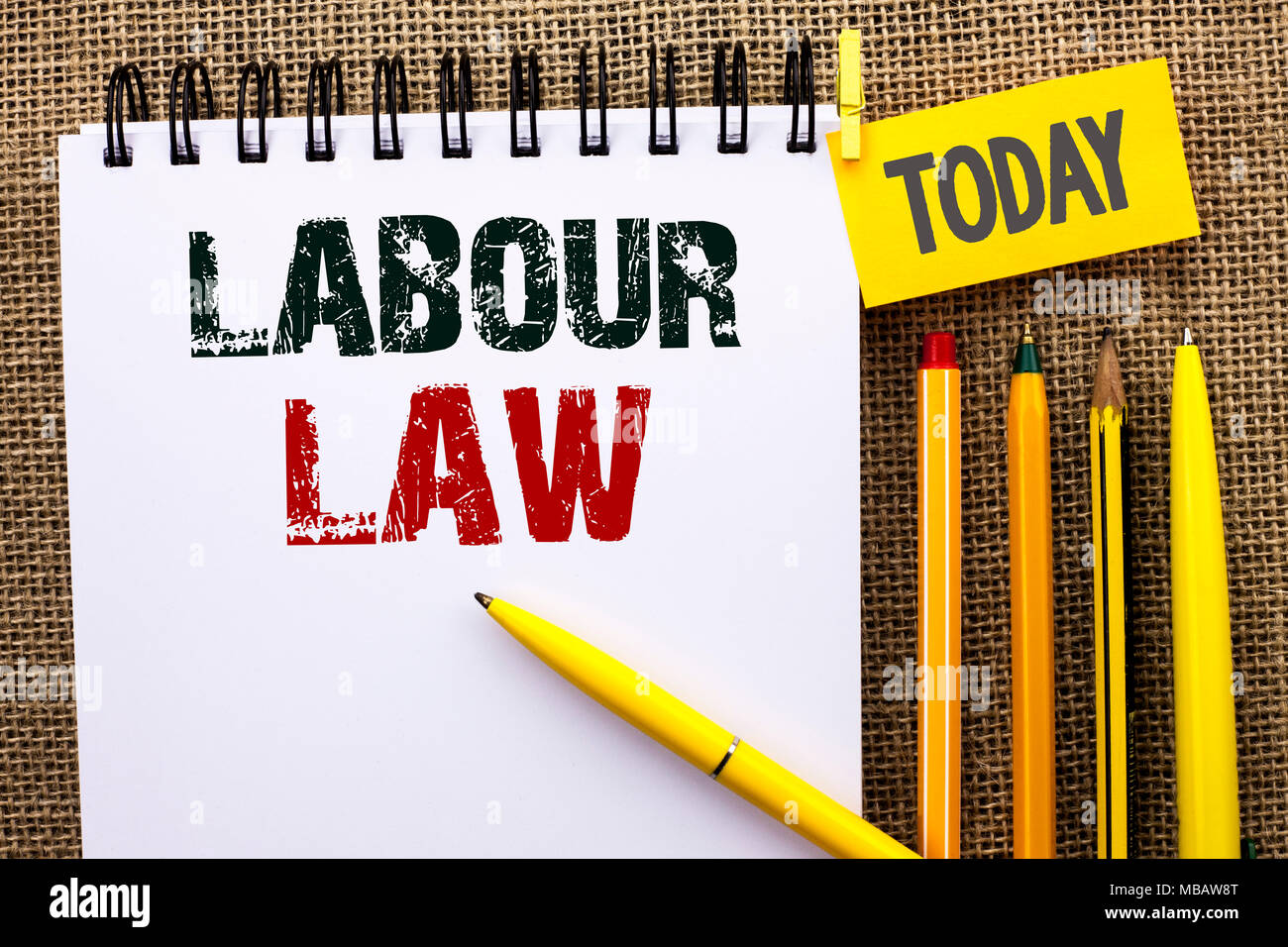 Word writing text Labour Law. Business concept for Employment Rules ...