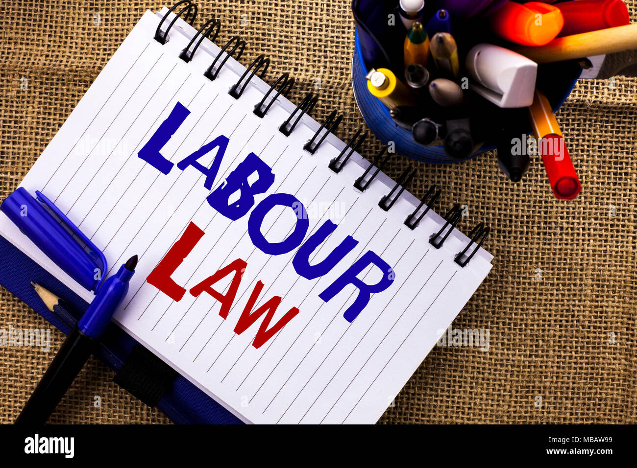 Word writing text Labour Law. Business concept for Employment Rules ...