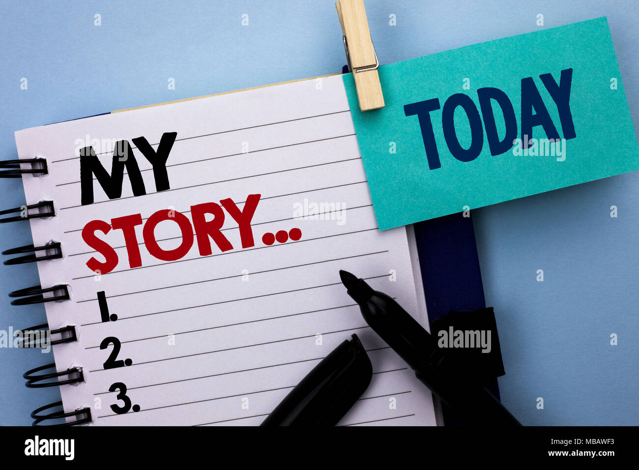 Conceptual hand writing showing My Story.... Business photo text ...