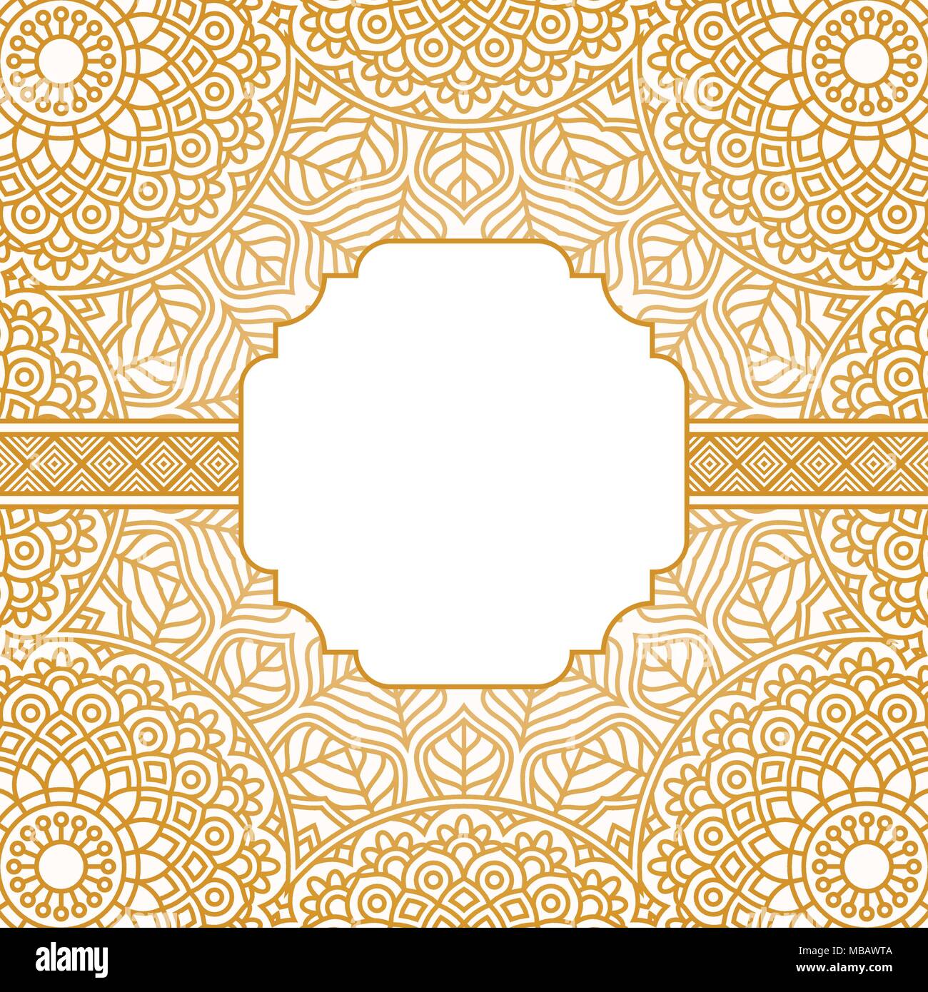 Invitation card with mandala Stock Vector Image & Art - Alamy