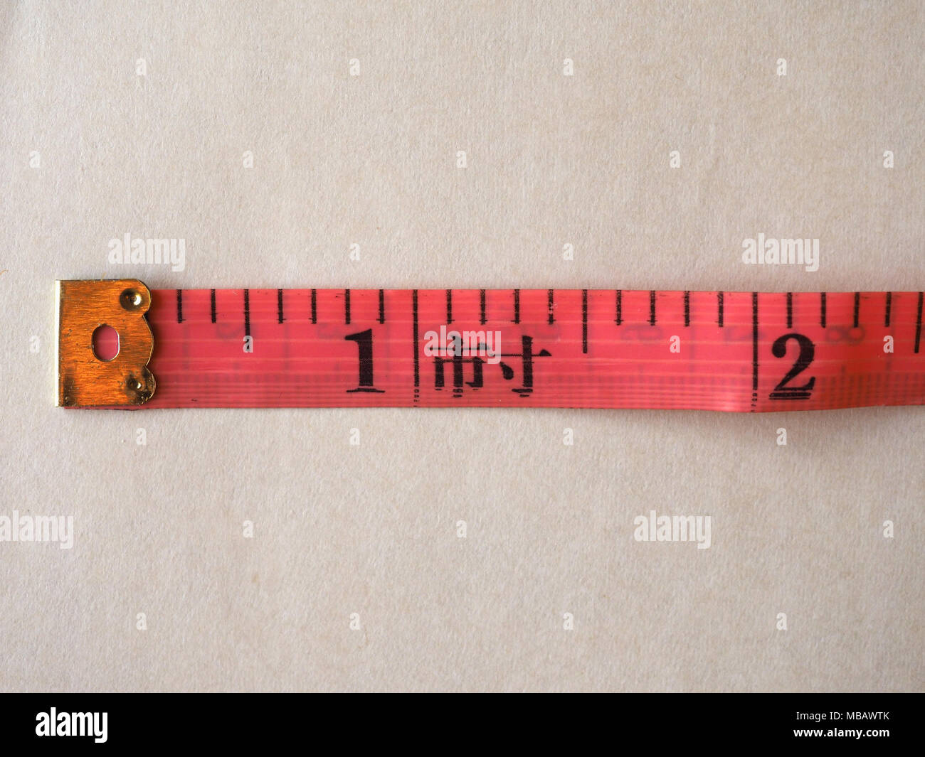 Tailor tape ruler in Cun aka the Chinese Inch measuring unit Stock ...