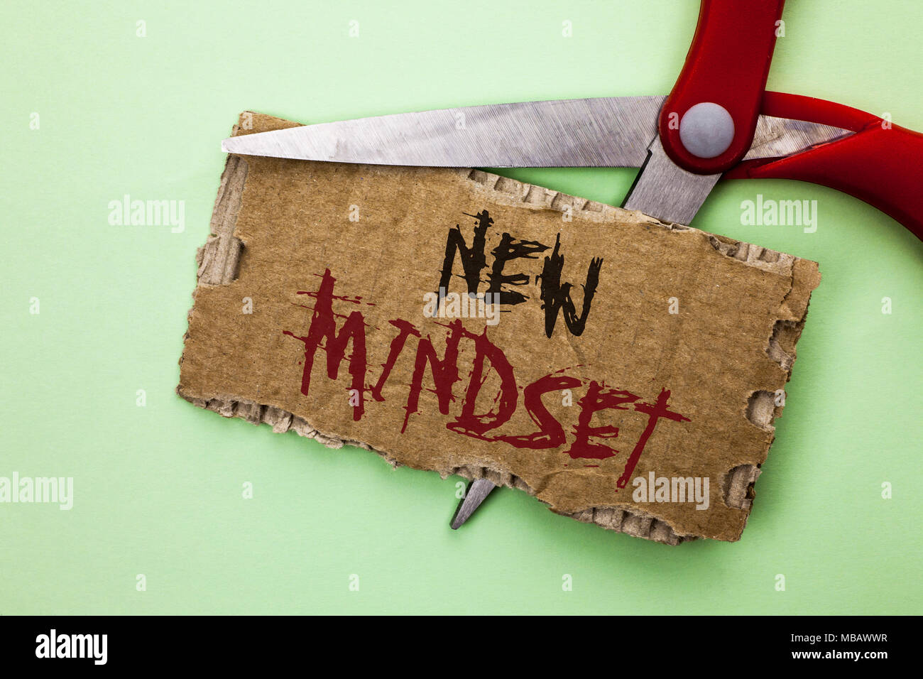 Text sign showing New Mindset. Conceptual photo Attitude Latest Concept ...