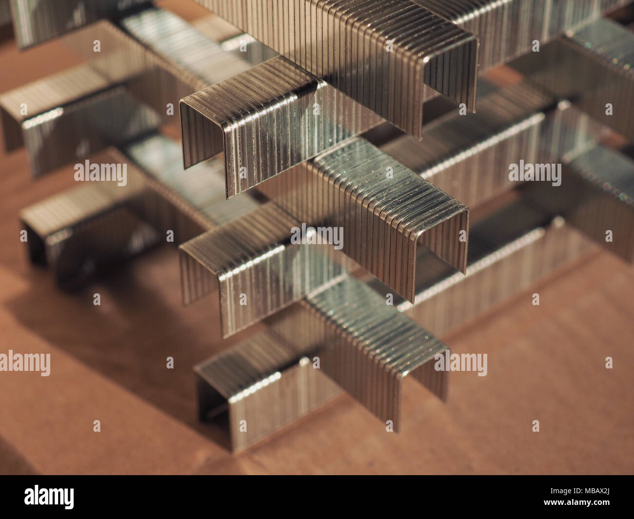 model of a steel structure made with staples Stock Photo - Alamy