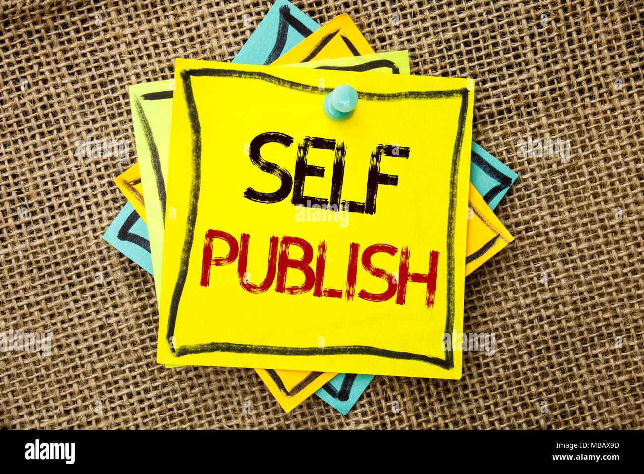 Text sign showing Self Publish. Conceptual photo Publication Write ...