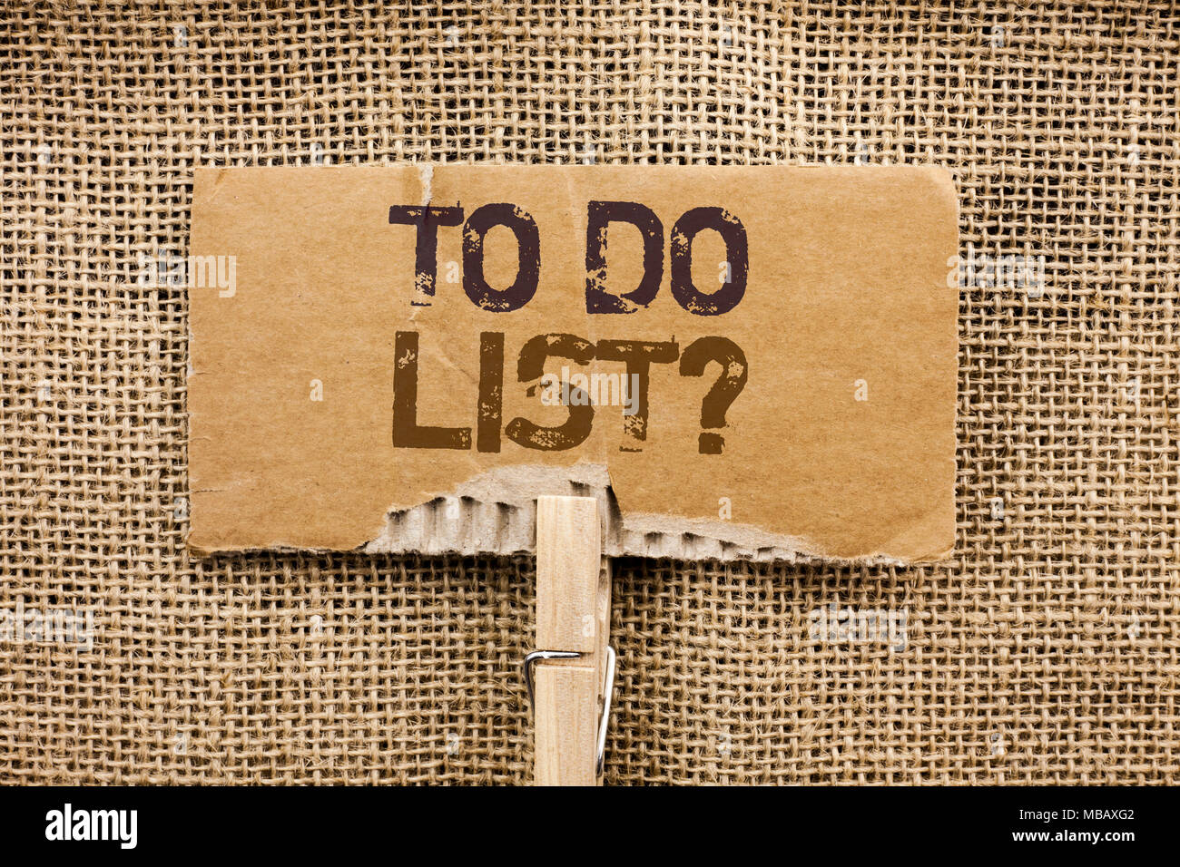 Writing note showing To Do List Question. Business photo showcasing ...