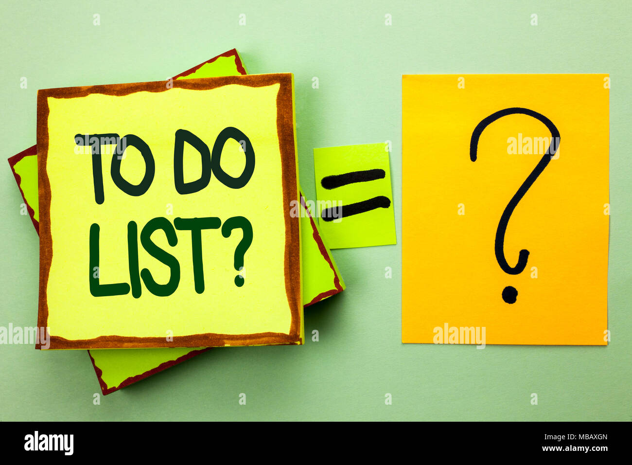 Handwriting text writing To Do List Question. Concept meaning Asking ...