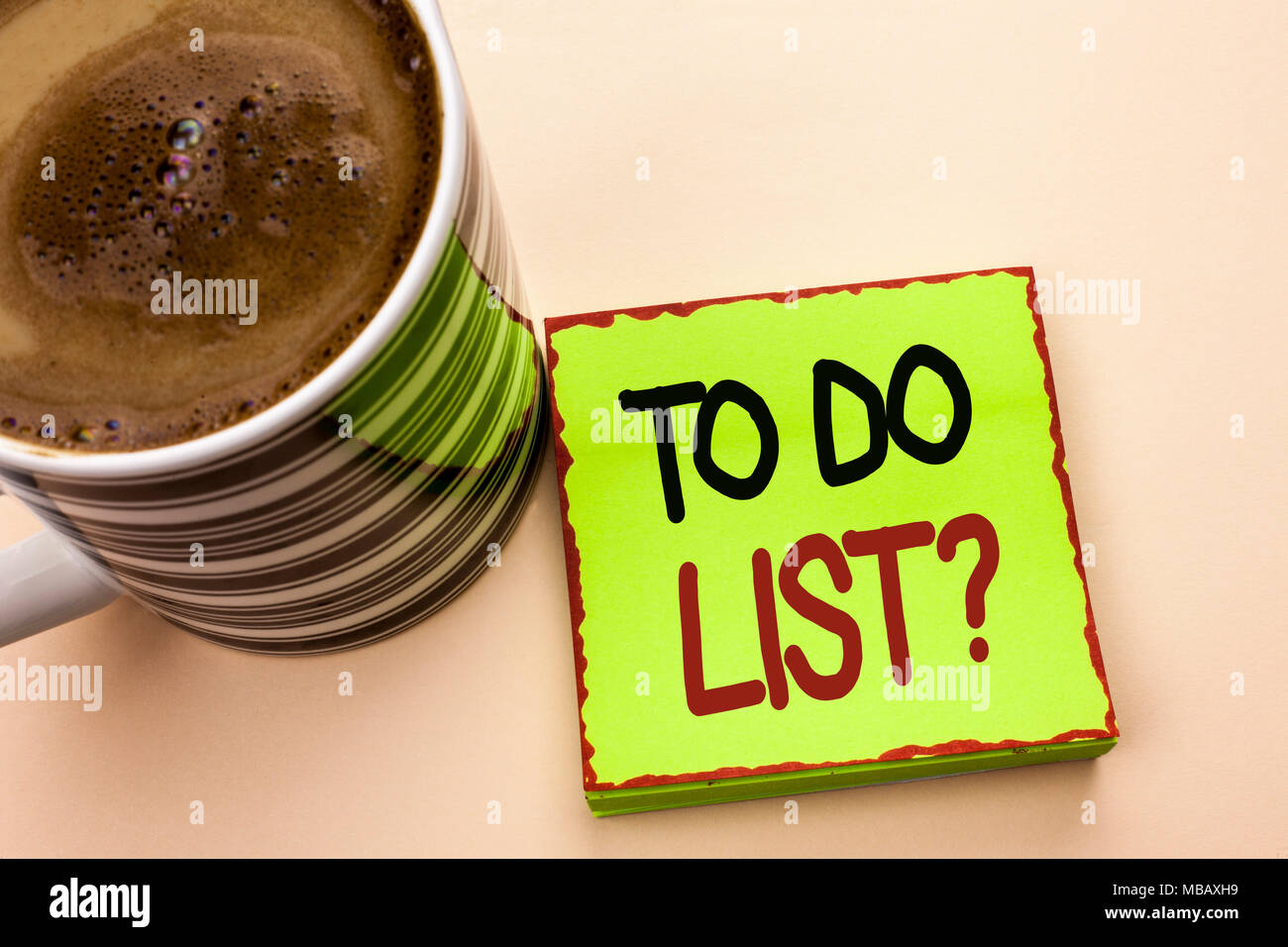 Word writing text To Do List Question. Business concept for Asking How ...