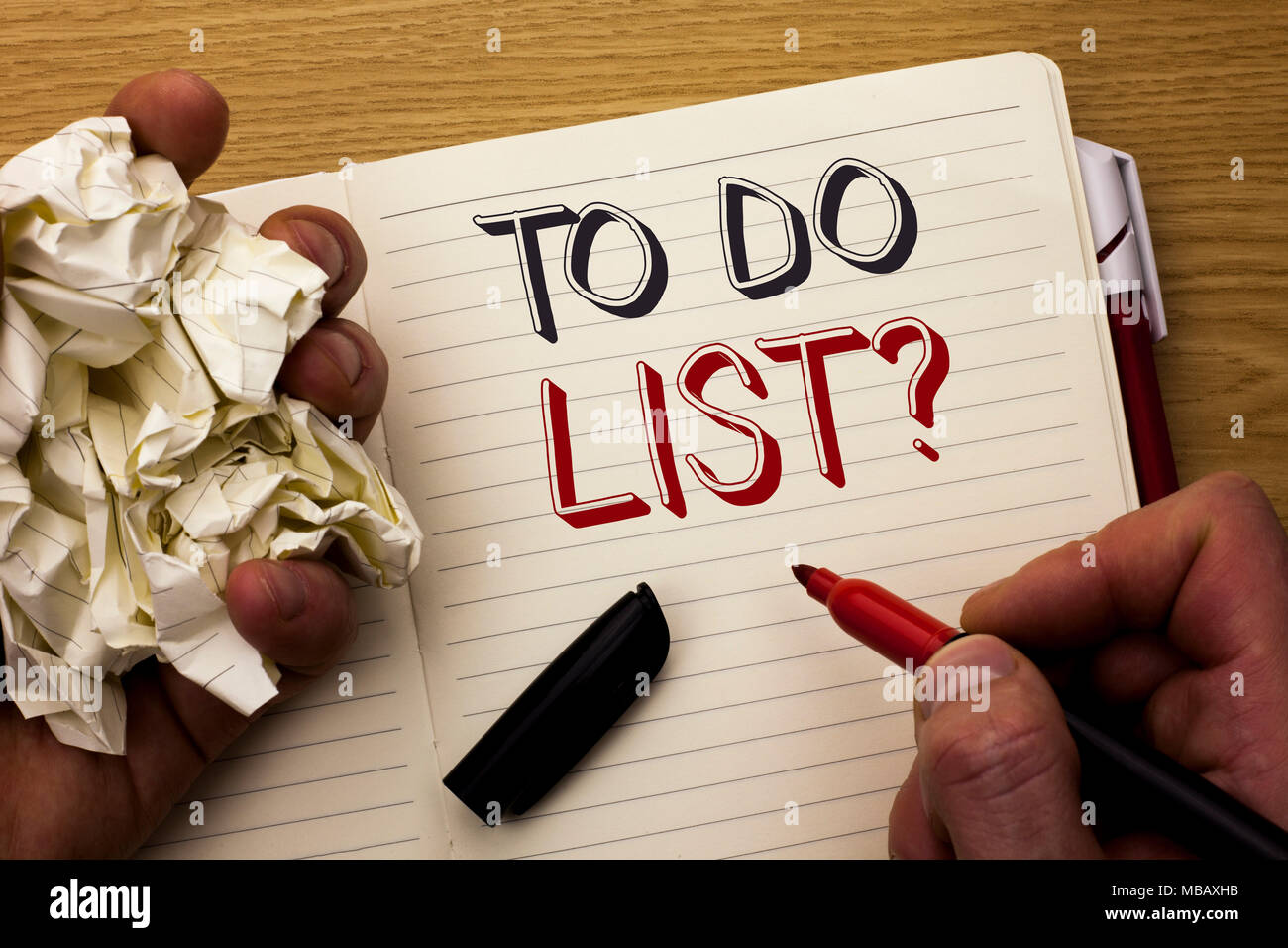 Handwriting text To Do List Question. Concept meaning Asking How ...