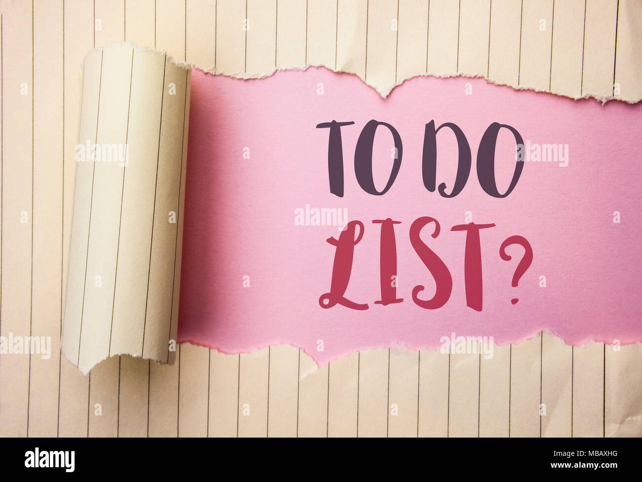 Writing note showing To Do List Question. Business photo showcasing ...