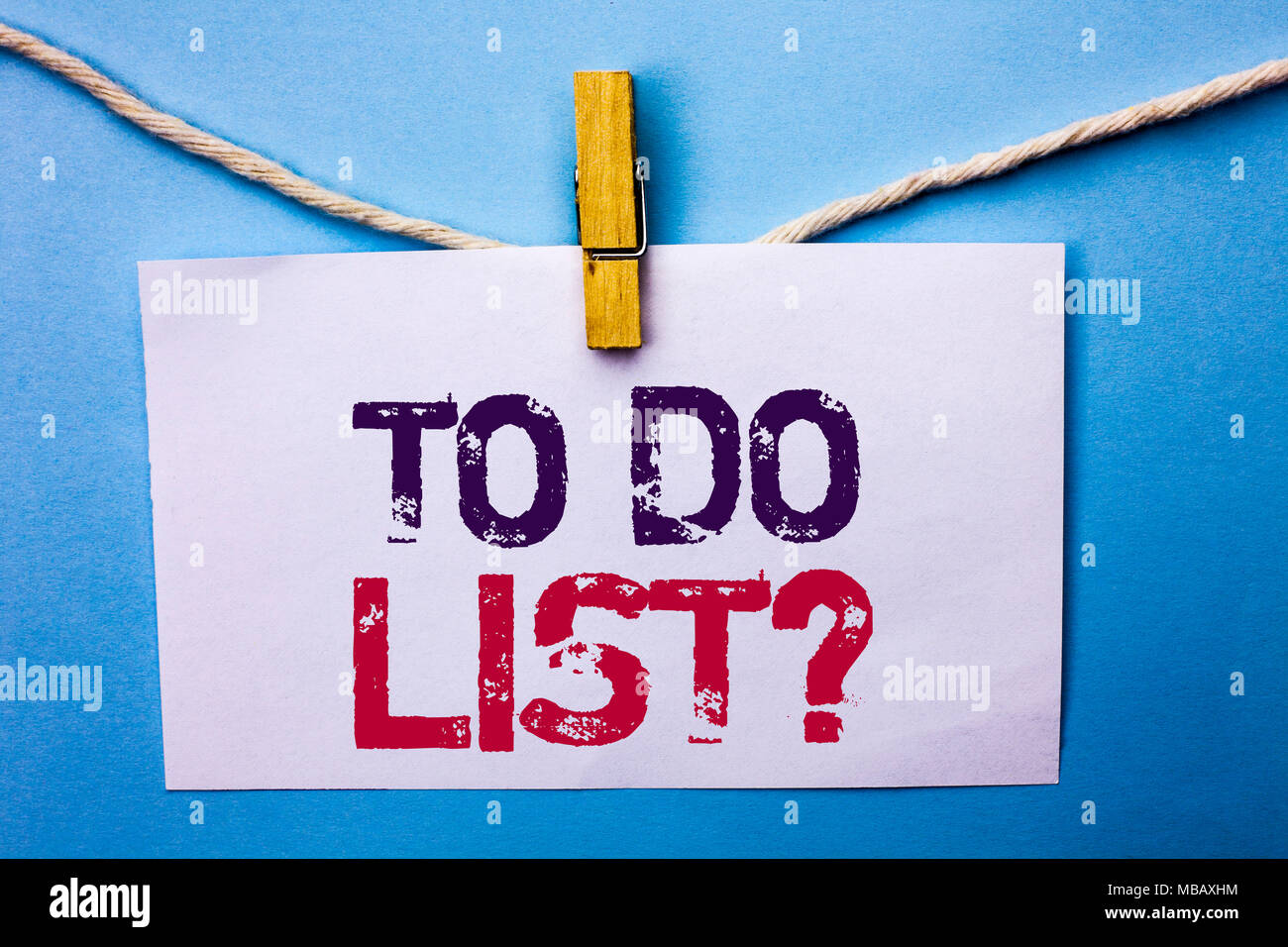 Text sign showing To Do List Question. Conceptual photo Asking How ...