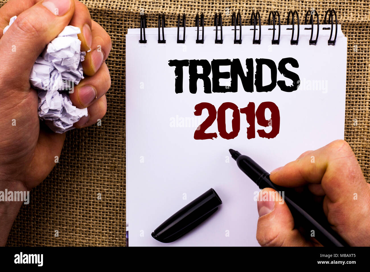 Word writing text Trends 2019. Business concept for Current Movement ...