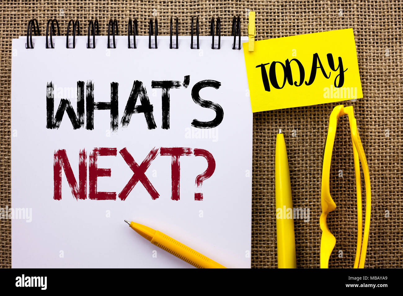Handwriting text What s Next Question. Concept meaning Asking ...