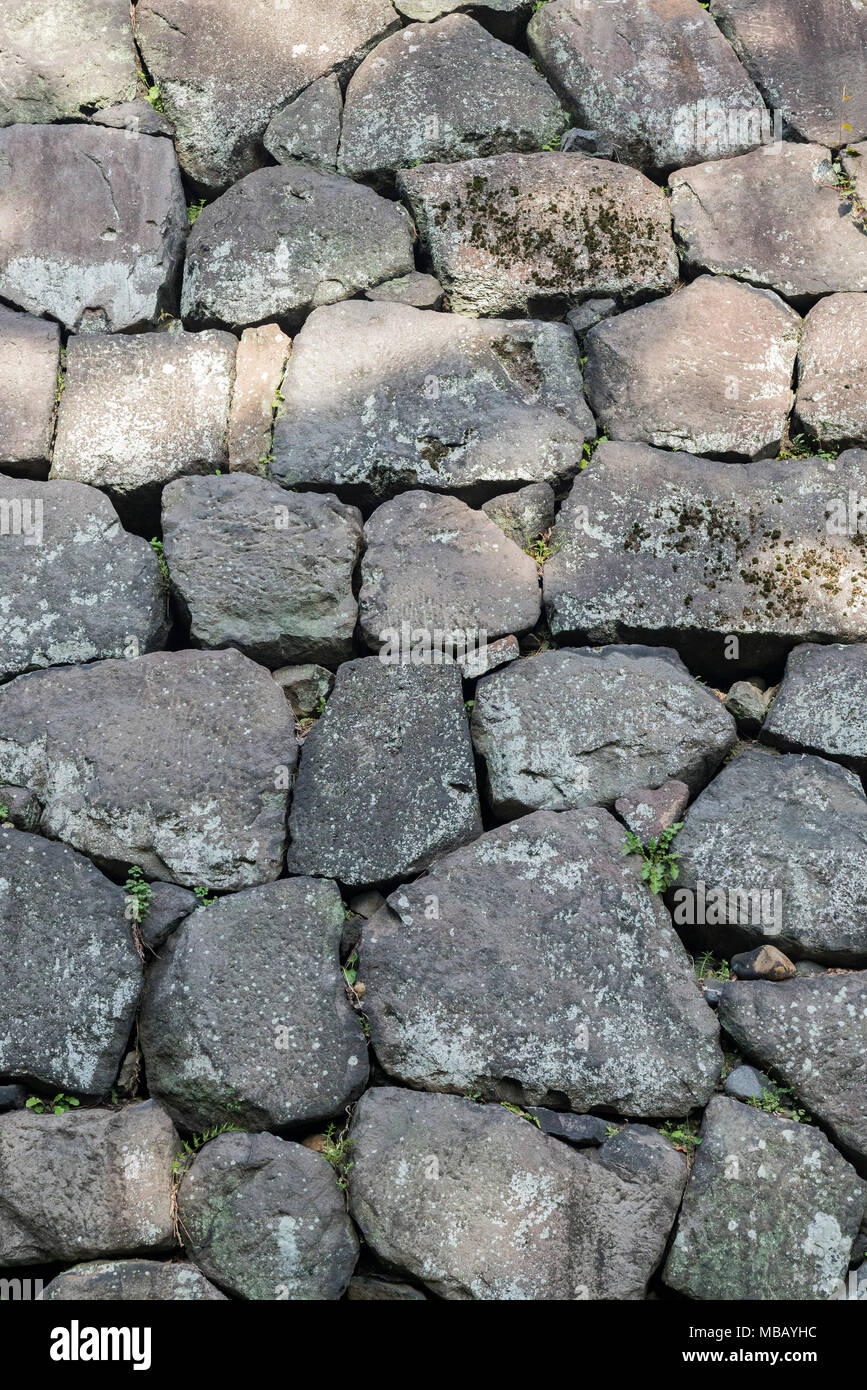 Ishigaki stone wall hi-res stock photography and images - Alamy