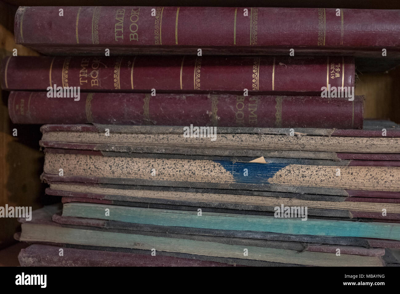 old time ledger books from a long time ago Stock Photo - Alamy