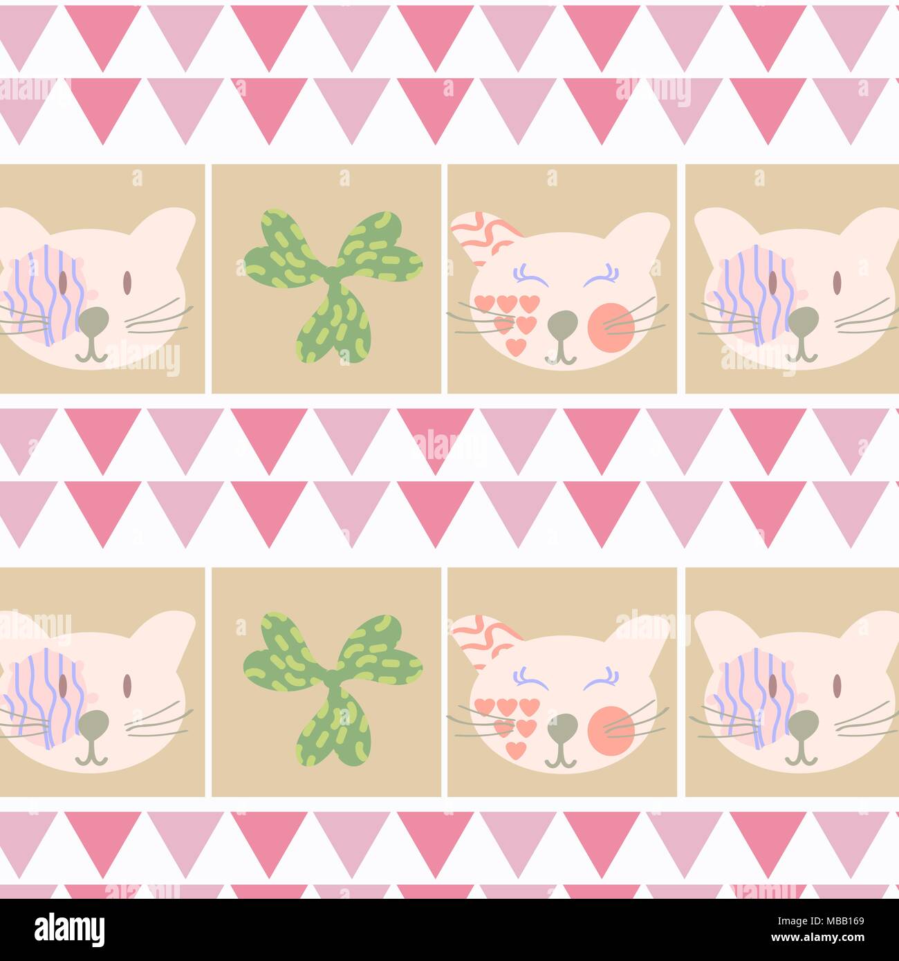 Vintage funny cats Stock Vector Images - Alamy