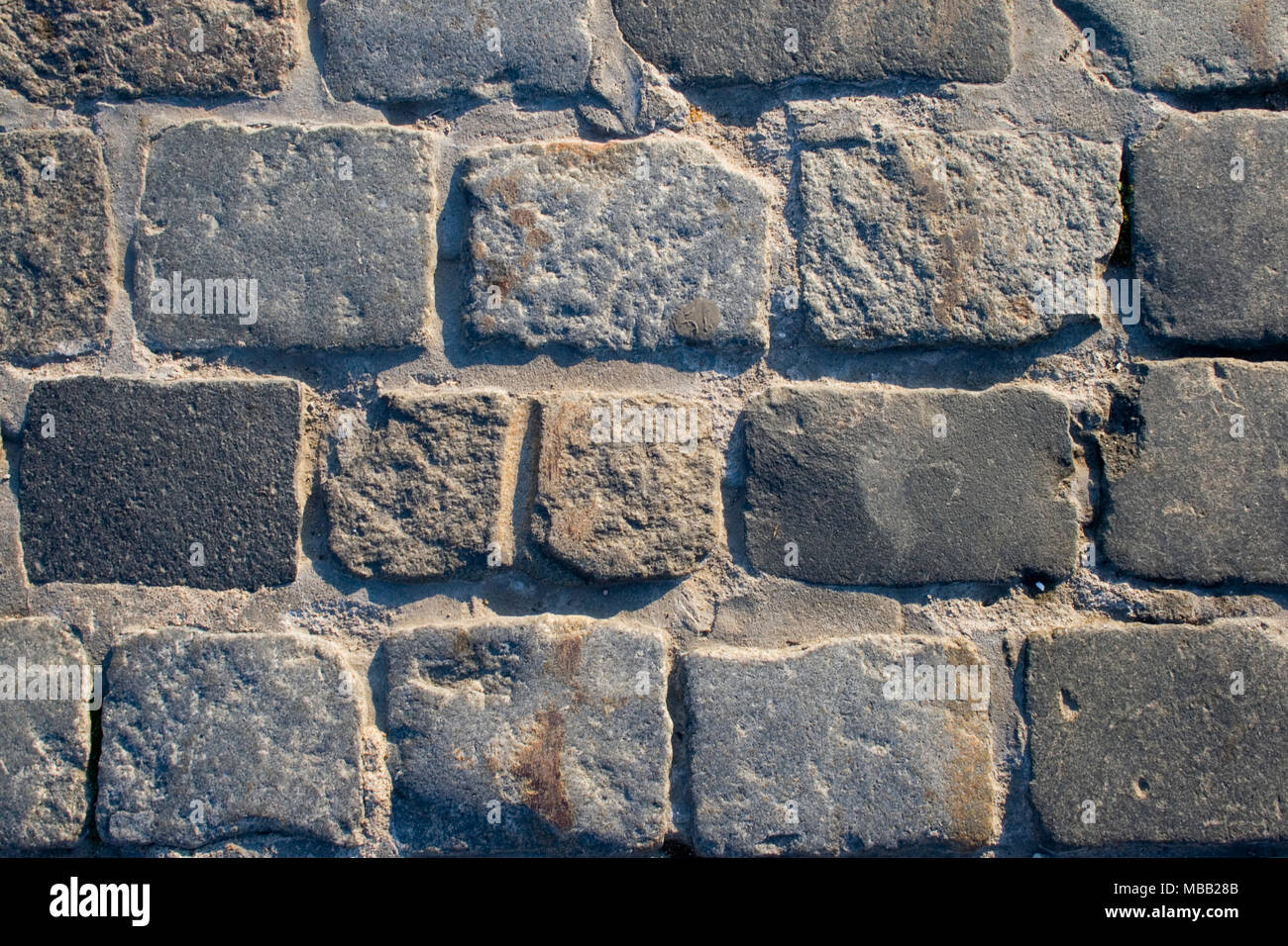 stone block paving background Stock Photo - Alamy
