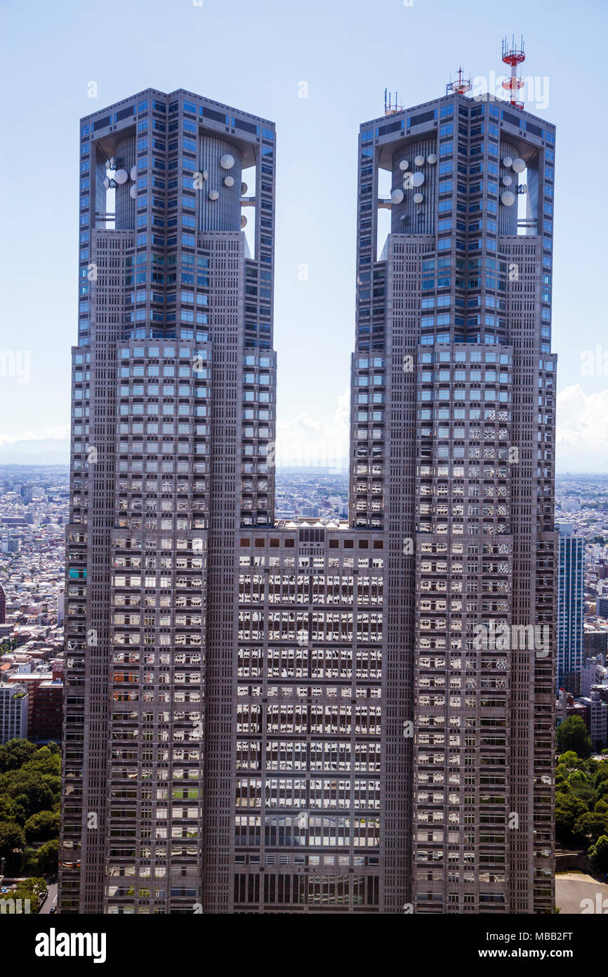 Tokyo Japan,Shinjuku,Tokyo Metropolitan Government Office building,high rise skyscraper ...