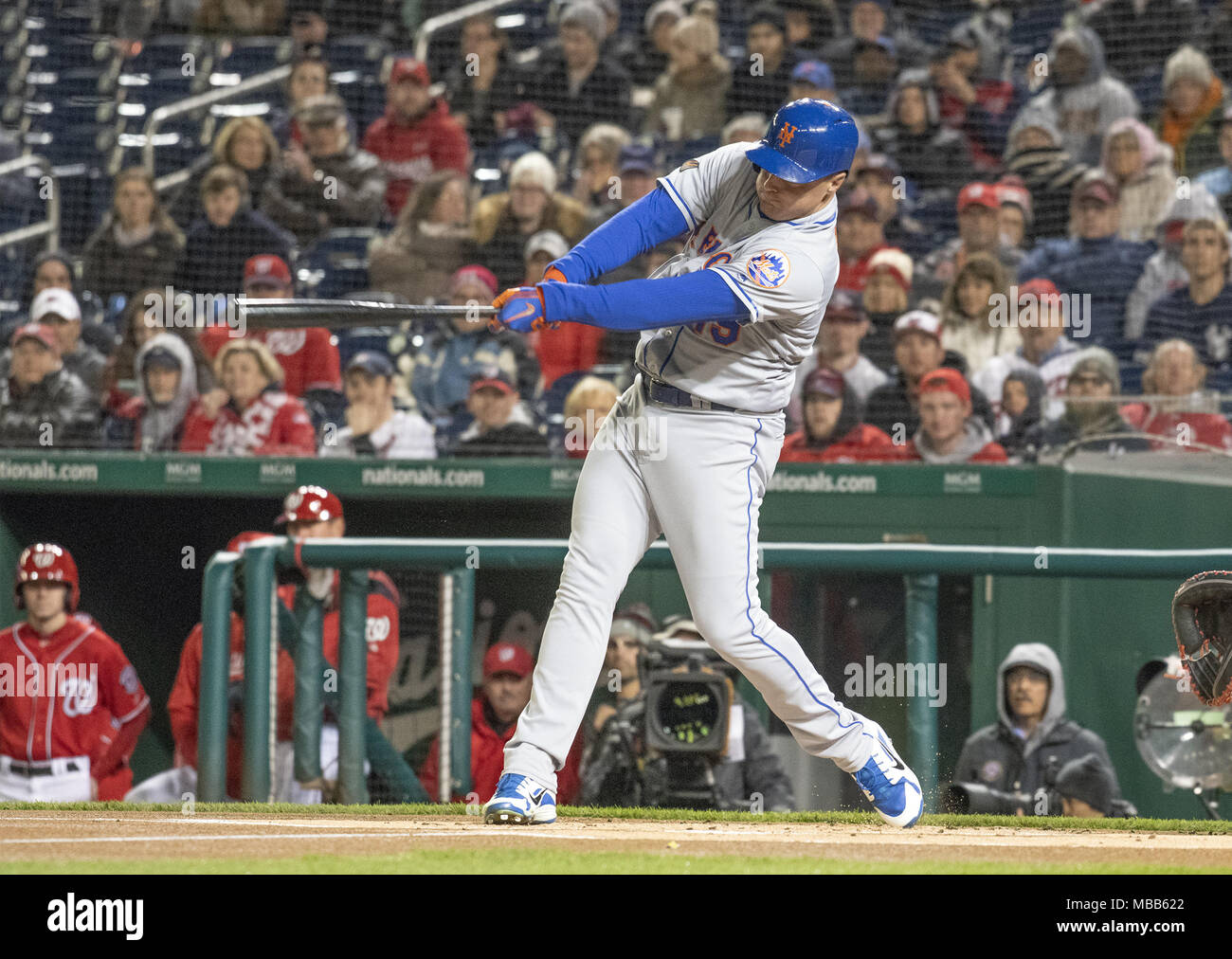 Washington, District of Columbia, USA. 8th Apr, 2018. New York Mets ...
