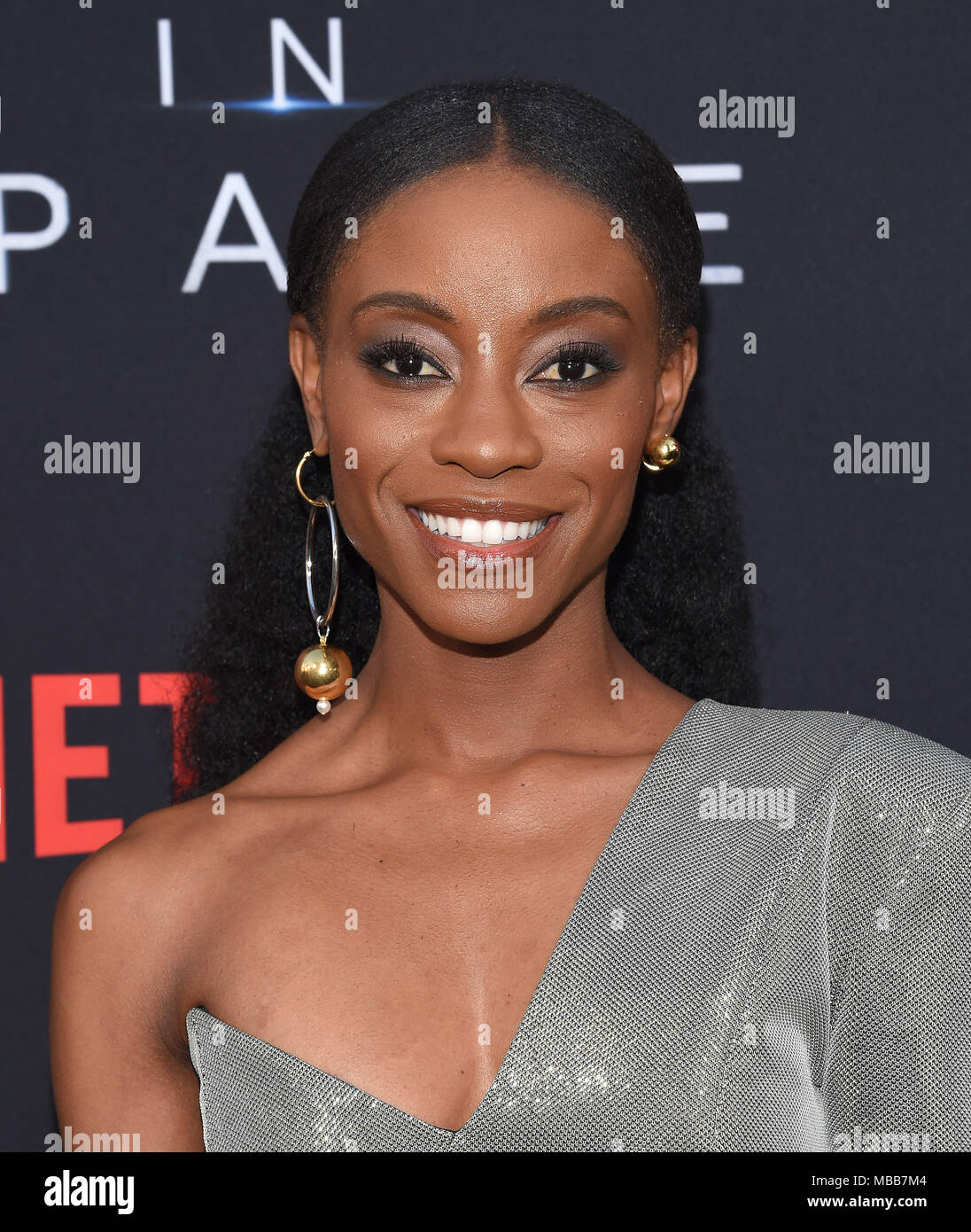 Hollywood, California, USA. 9th Apr, 2018. Sibongile Mlambo arrives for ...
