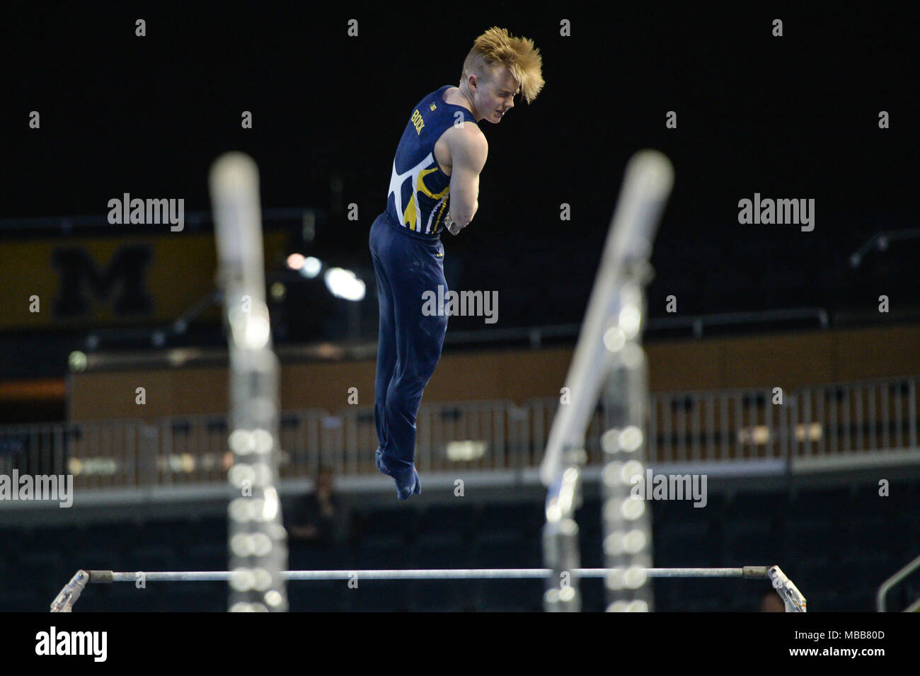 Ann Arbor, Michigan, USA. 6th Apr, 2018. Michigan Wolverine CAMERON ...