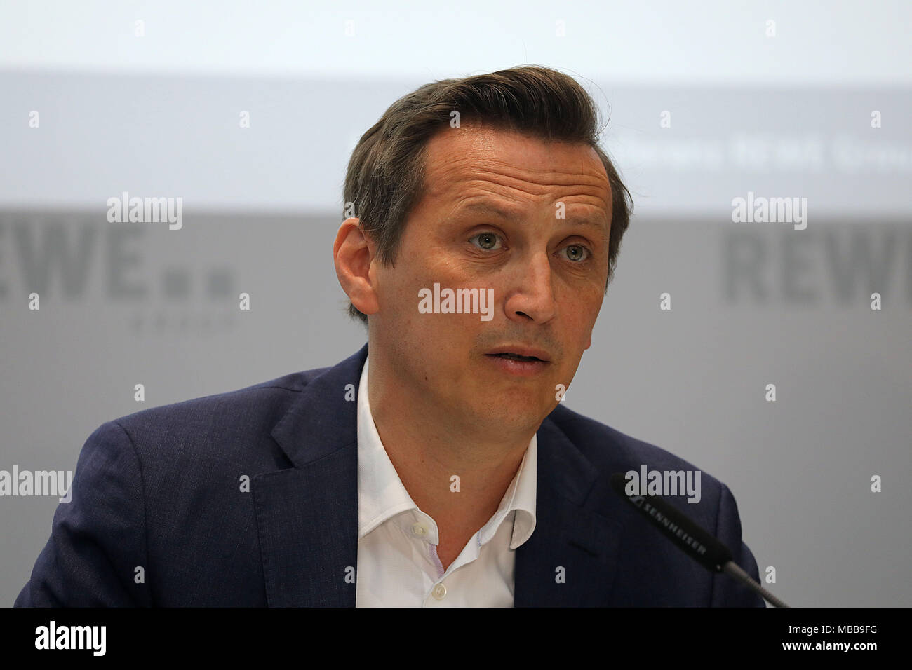 10 April 2018, Germany, Cologne: Lionel Souque, CEO of German ...