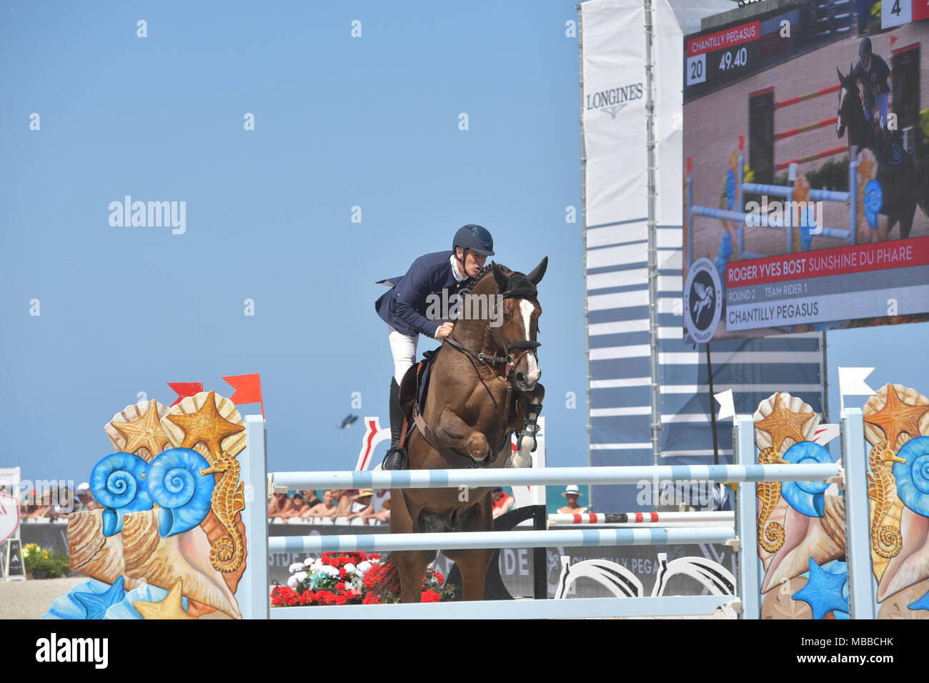 MIAMI BEACH, FL - APRIL 07: Roger-Yves Bost at the Longines Global ...