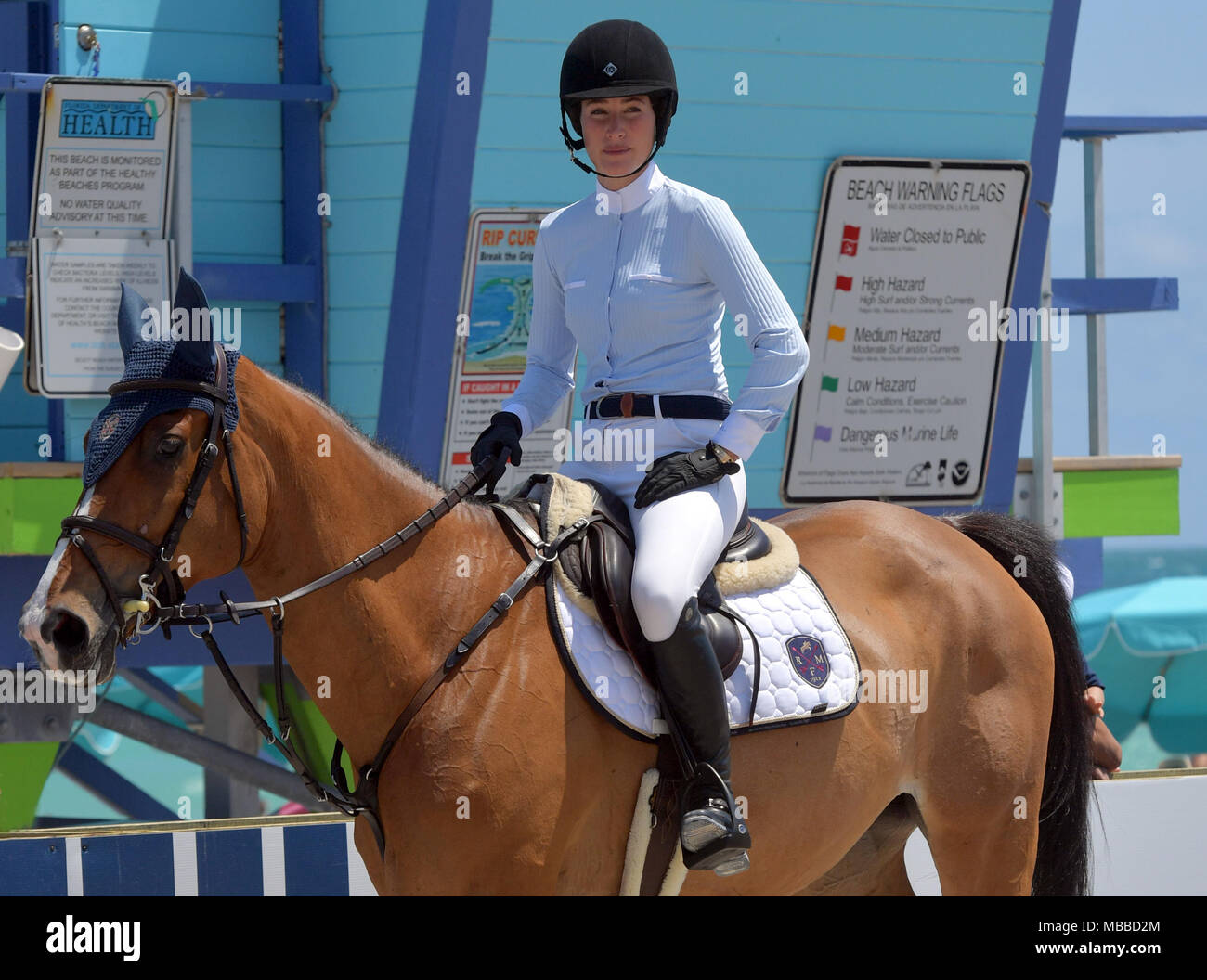 MIAMI BEACH, FL - APRIL 07: Jessica Rae Springsteen at the Longines ...