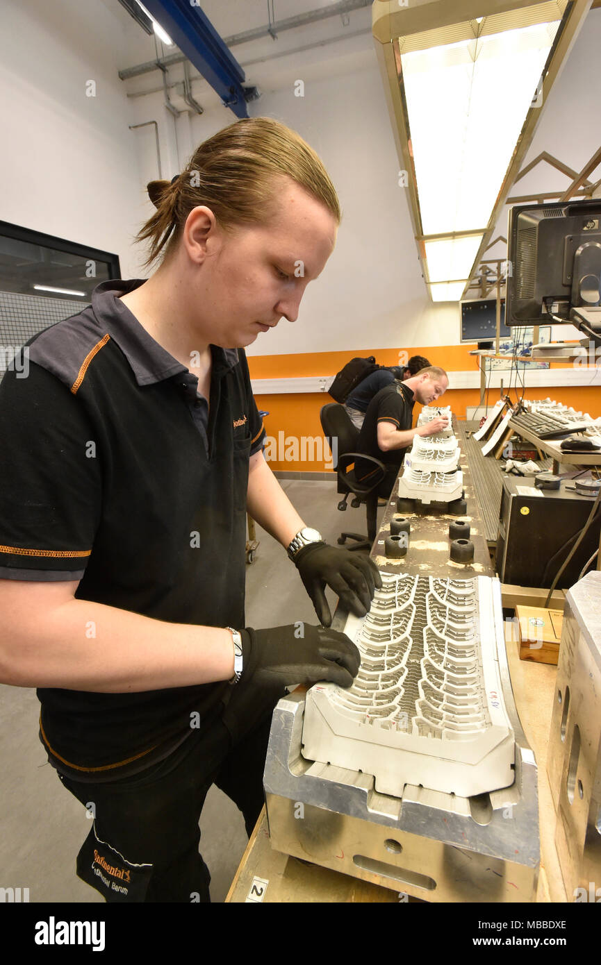 Otrokovice, Czech Republic. 10th Apr, 2018. A part of the Continental ...