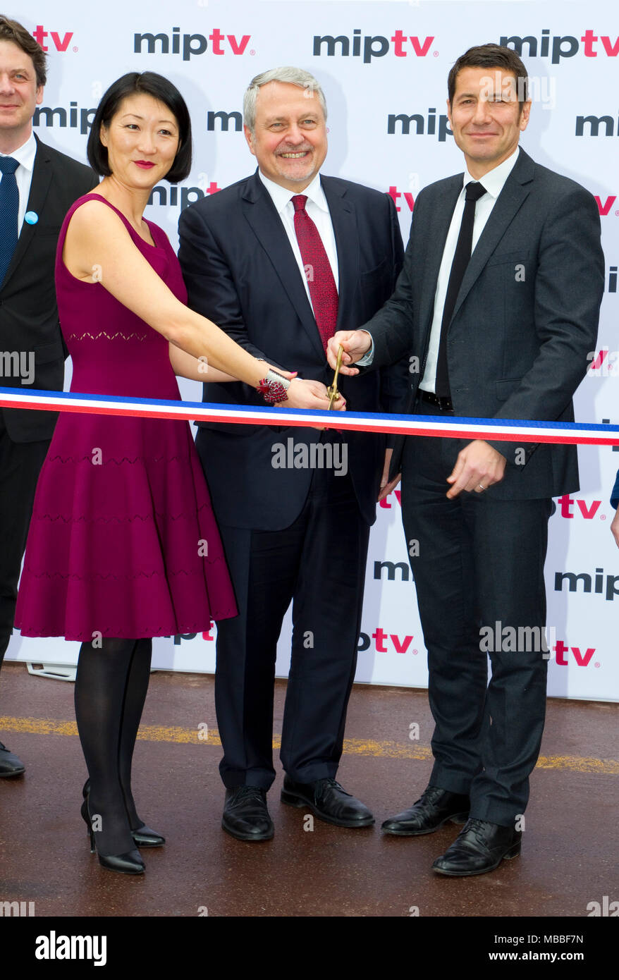 Cannes, France - April 08, 2018: MIPTV, the Global TV and Digital ...