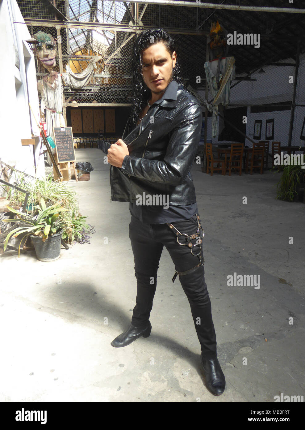 Buenos Aires, Argentina. 10th April, 2018. Artist/performer Alejo ...