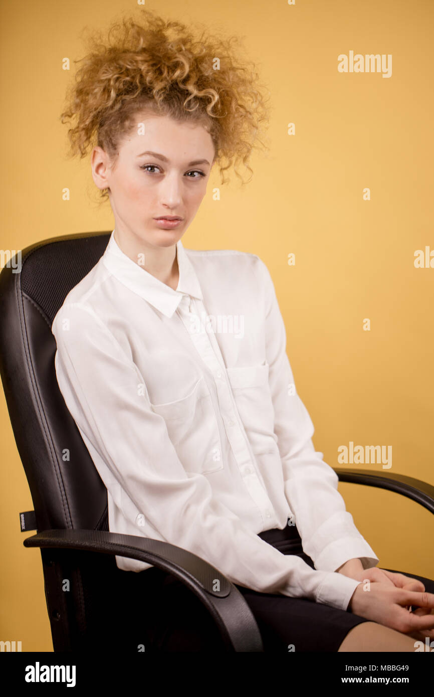 good-looking model in official style Stock Photo - Alamy