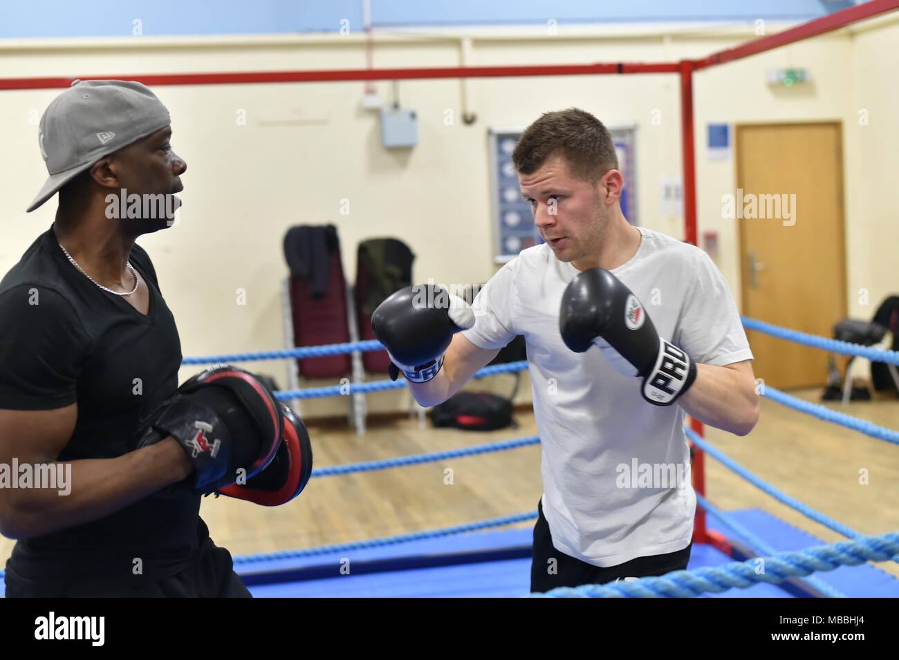 Boxing, Sparring in Gym Stock Photo - Alamy