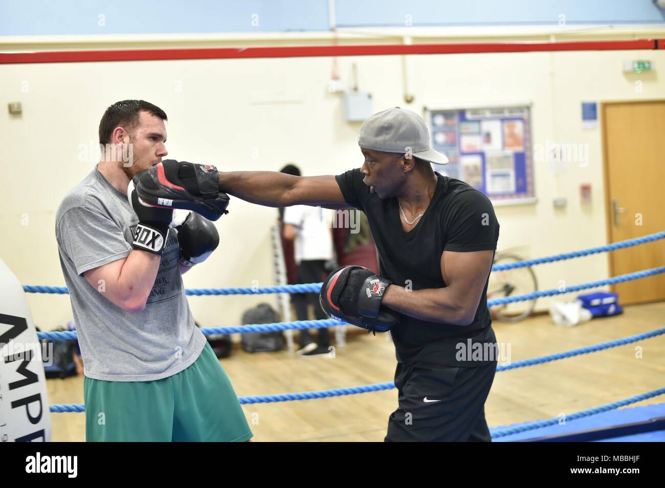Boxing, Sparring in Gym Stock Photo - Alamy