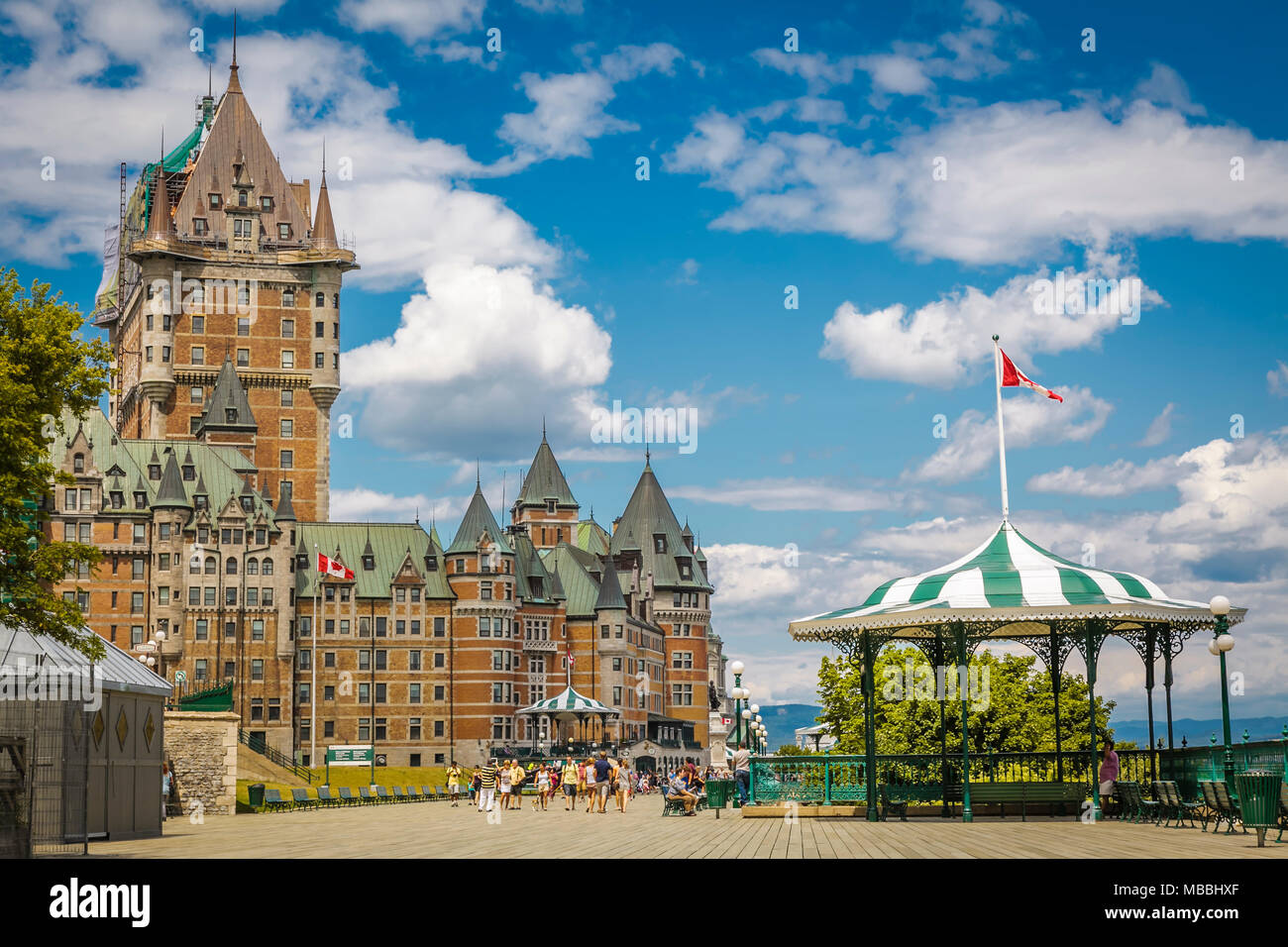 The famous Fairmont Le Chateau Frontenac hotel Quebec City, Canada ...