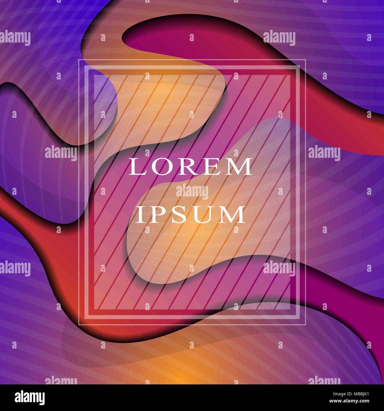 The vector cover presentation with abstract line Stock Vector Image ...