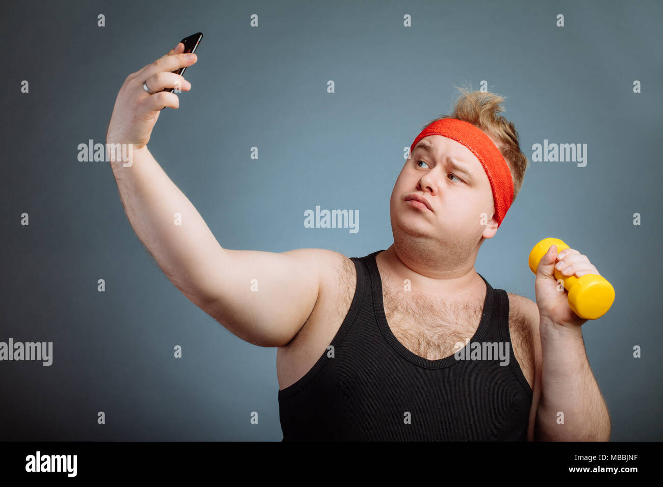 Man overweight chest hi-res stock photography and images - Alamy