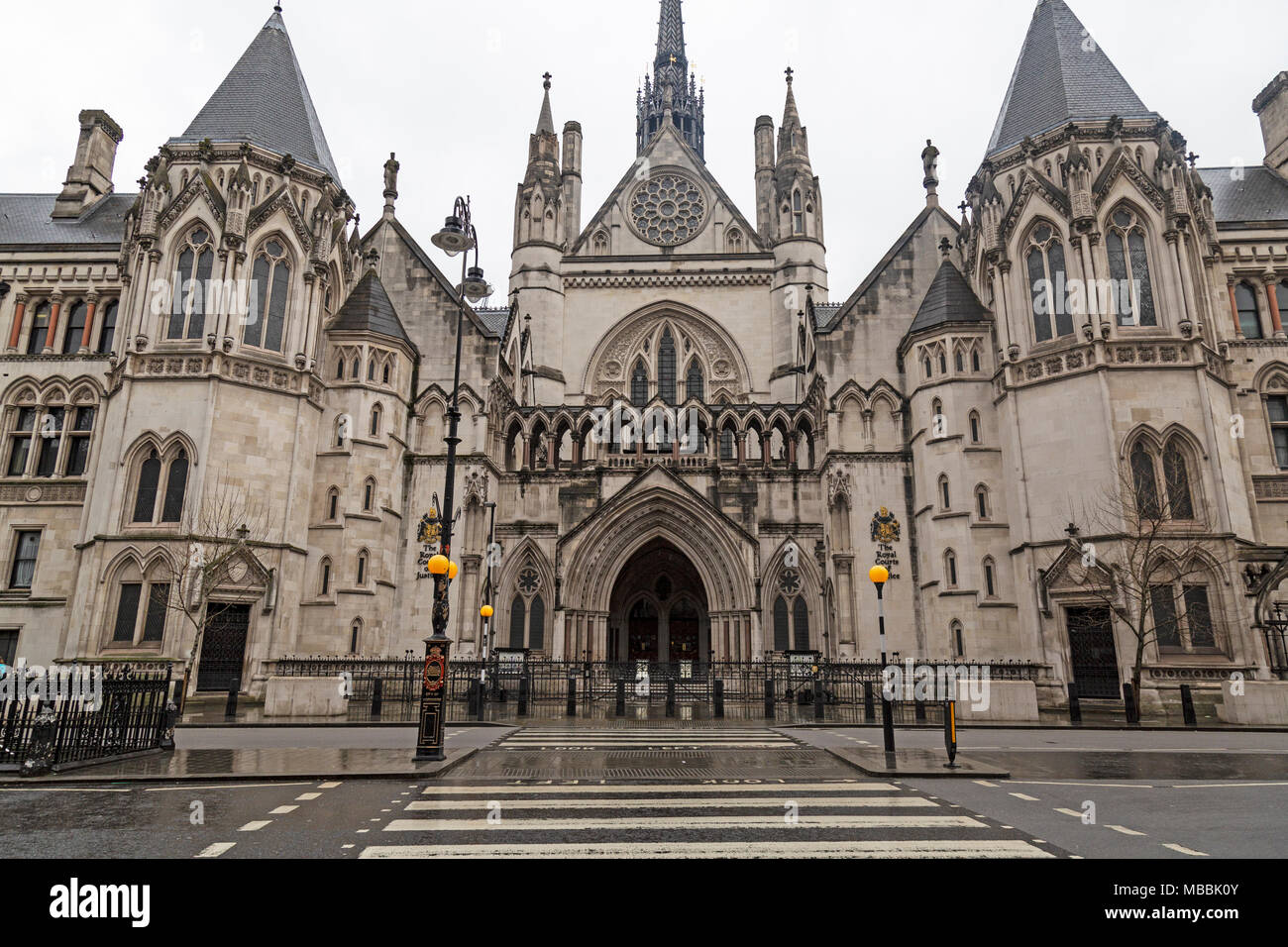 The Royal Courts Of Justice on The Strand in London, England Stock ...