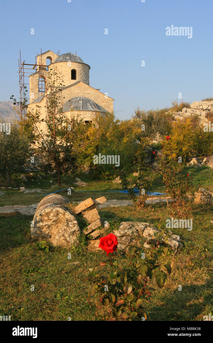 Beška Monastery, Serbian Orthodox monastery on Beška island on Skadar ...